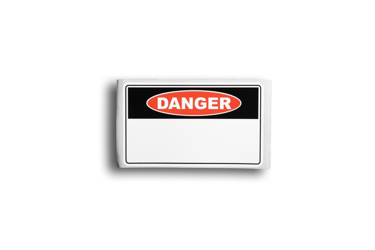 High Tack Stickers - Danger – The Spray Vandalz