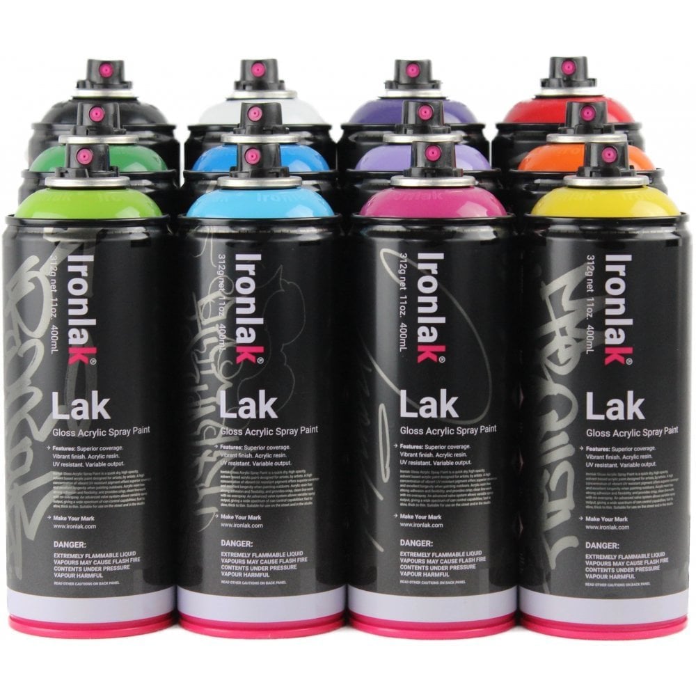 Ironlak 12 Can Pack – The Spray Vandalz